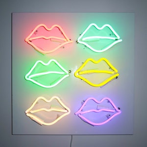 6 Neon Lips (limited Edition, Signed by the Artist) - Etsy