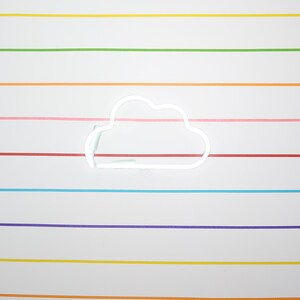 White Neon Cloud - Etsy