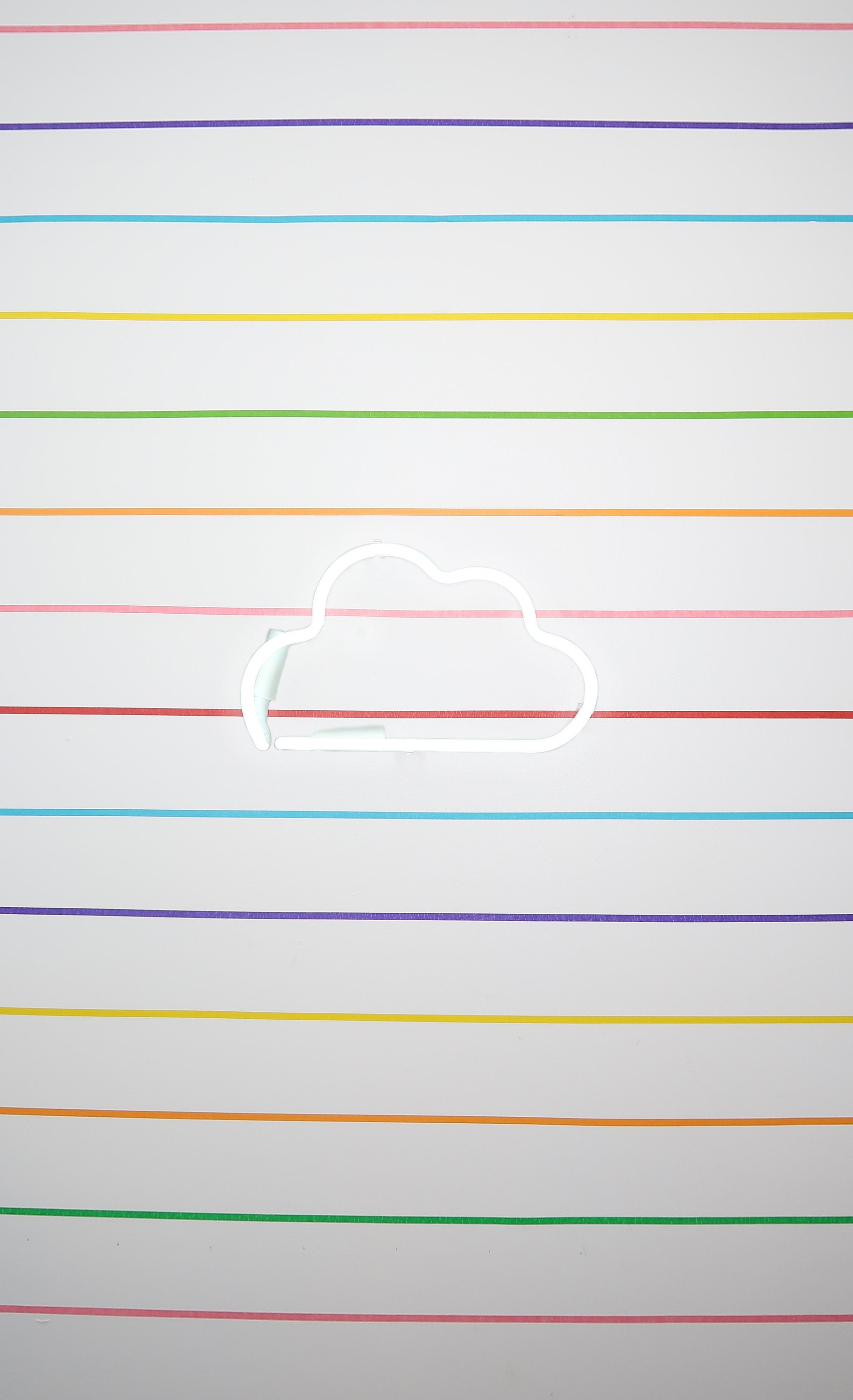 White Neon Cloud - Etsy