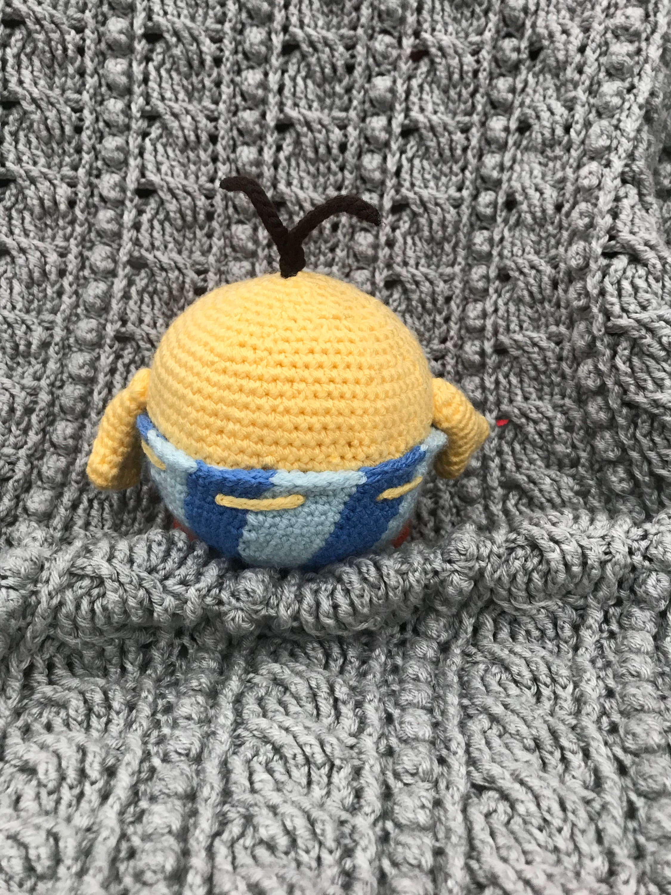 Burt the Bashful Crochet Bert Ball Inspired by Yoshi Woolly | Etsy