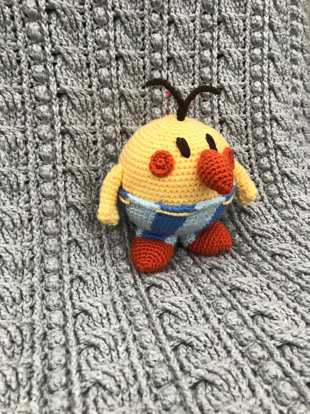 Burt the Bashful Crochet Bert Ball Inspired by Yoshi Woolly - Etsy Israel