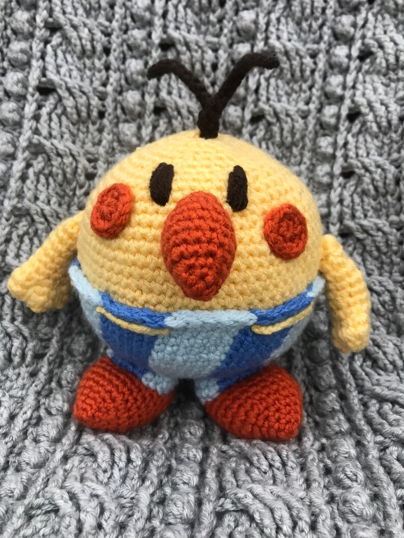 Burt the Bashful Crochet Bert Ball Inspired by Yoshi Woolly - Etsy Israel