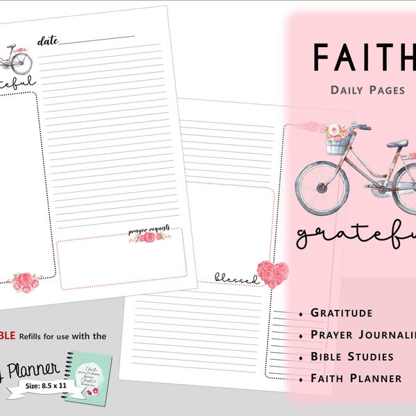 Faith Planner Insert - Etsy