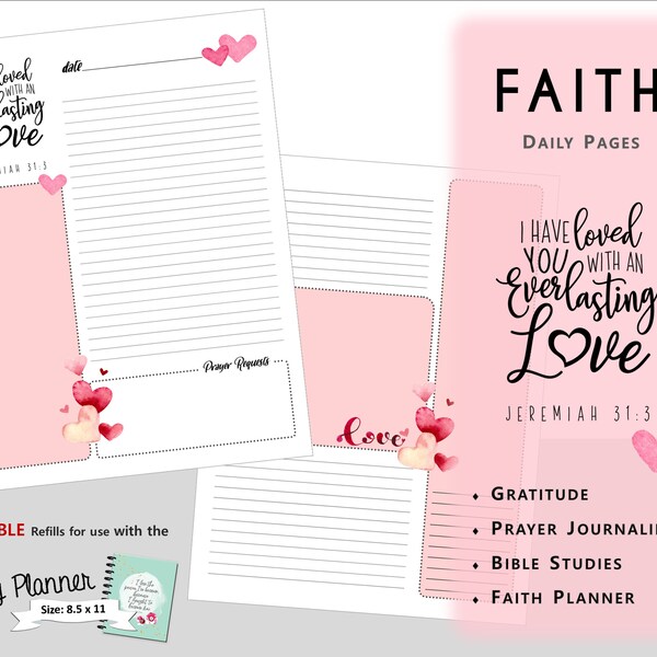 Faith Planner Insert - Etsy