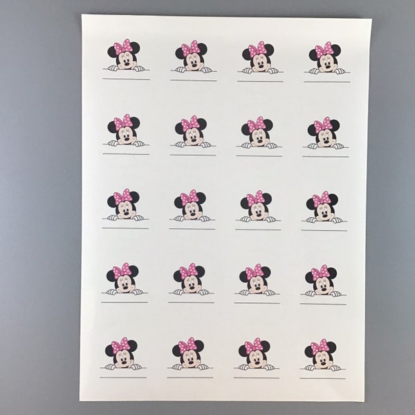 Minnie Mouse Face - Etsy UK