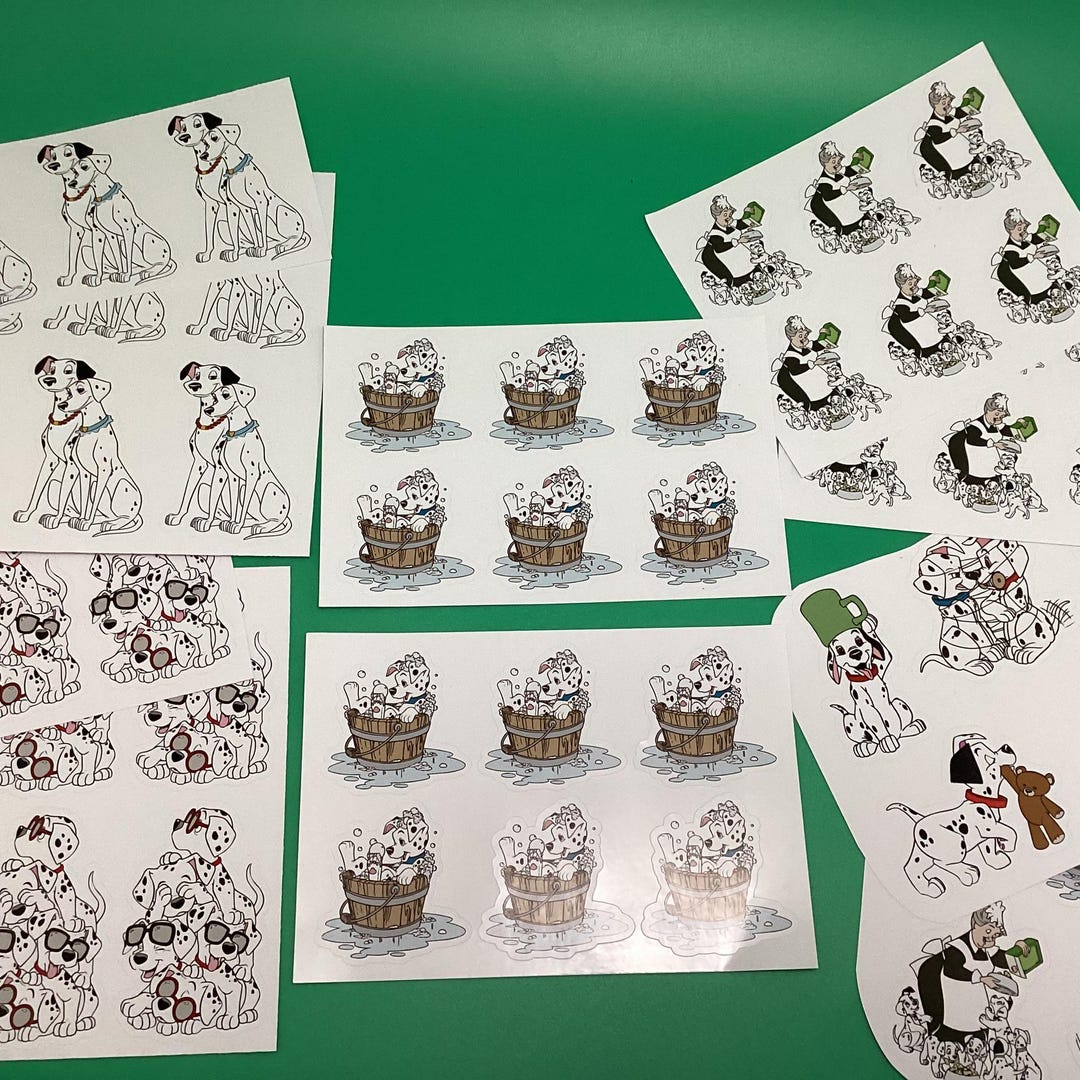 101 Dalmatians Disney Stickers Craft Planner Children Card Making Scrap ...