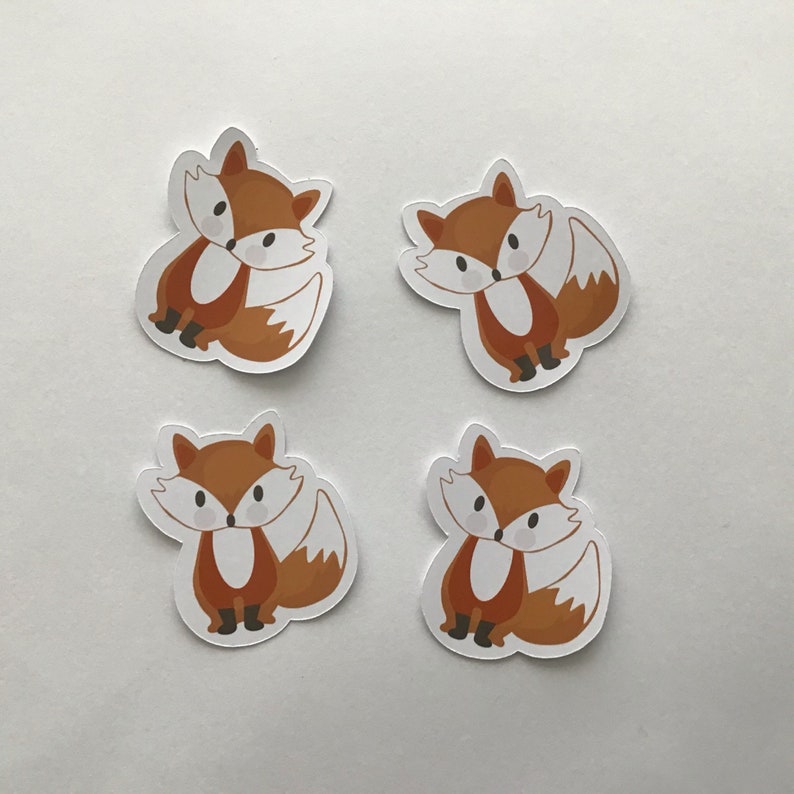 Fox Stickers Craft Planner Children Card Making Scrap Booking - Etsy