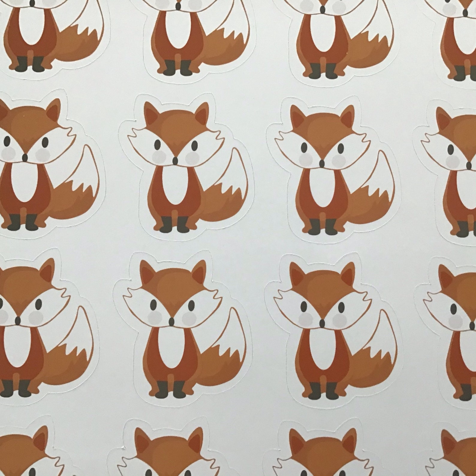 Fox Stickers Craft Planner Children Card Making Scrap Booking - Etsy