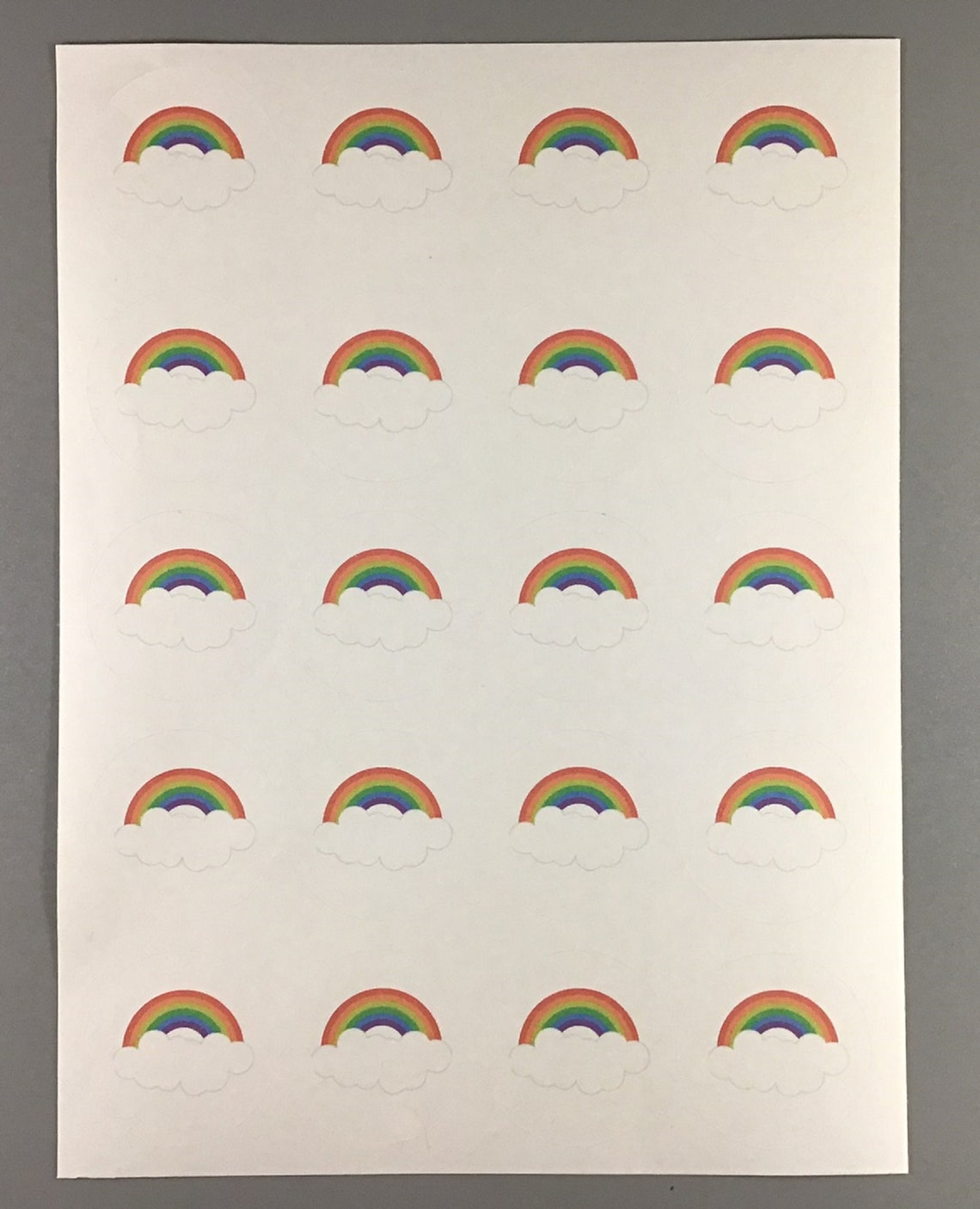 Rainbow Stickers or Labels for Children's Craft Play Gift - Etsy
