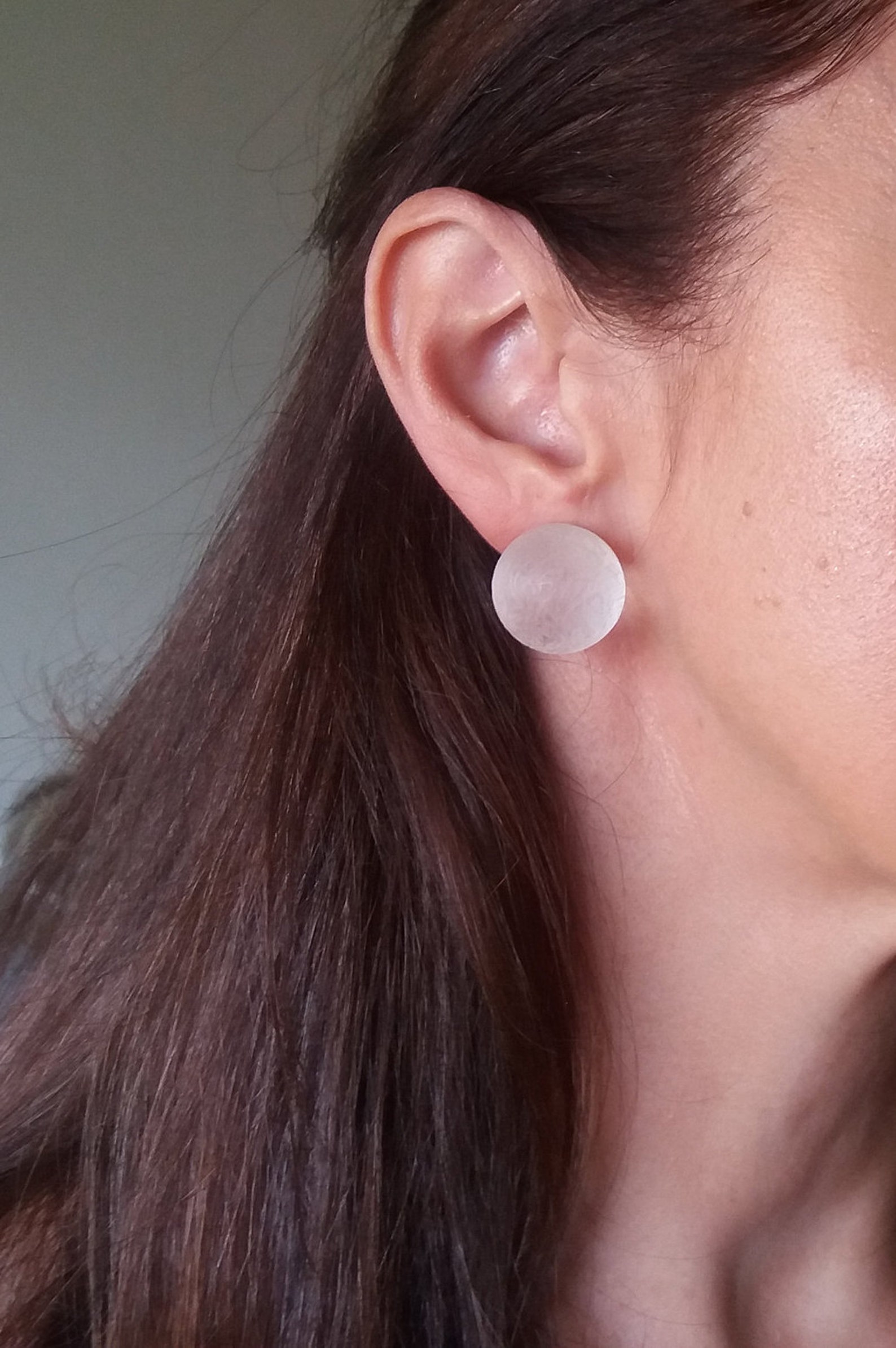 Big Earrings, Large Ball Earrings, Frost Earrings, Acrylic Earrings ...