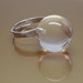 Clear Lucite Ring Ball, Sphere Ring, Acrylic Ring, Crystal Ball Ring ...