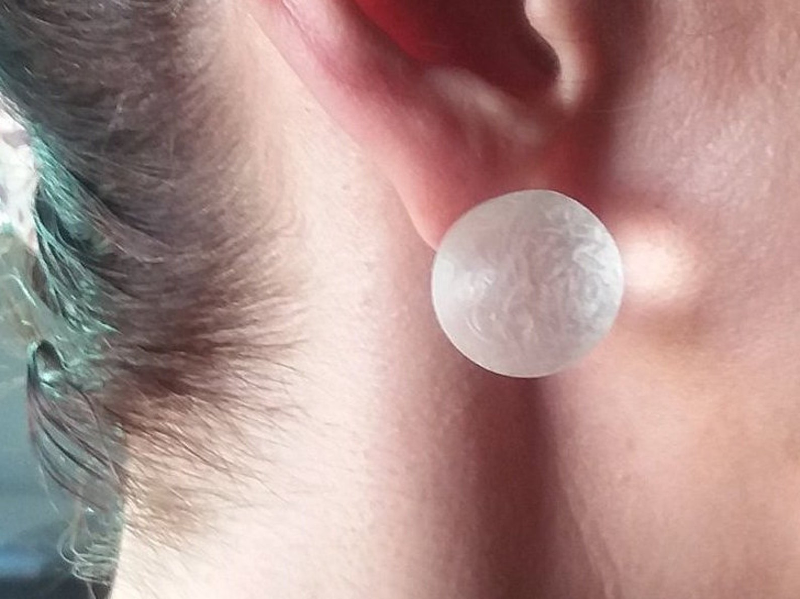 Big Earrings, Large Ball Earrings, Frost Earrings, Acrylic Earrings ...