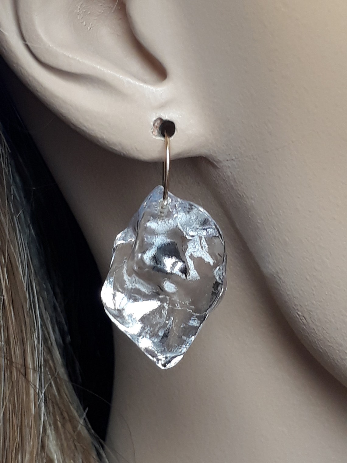 Chunky Earring Clear Lucite Earring Ice Cube Earring - Etsy