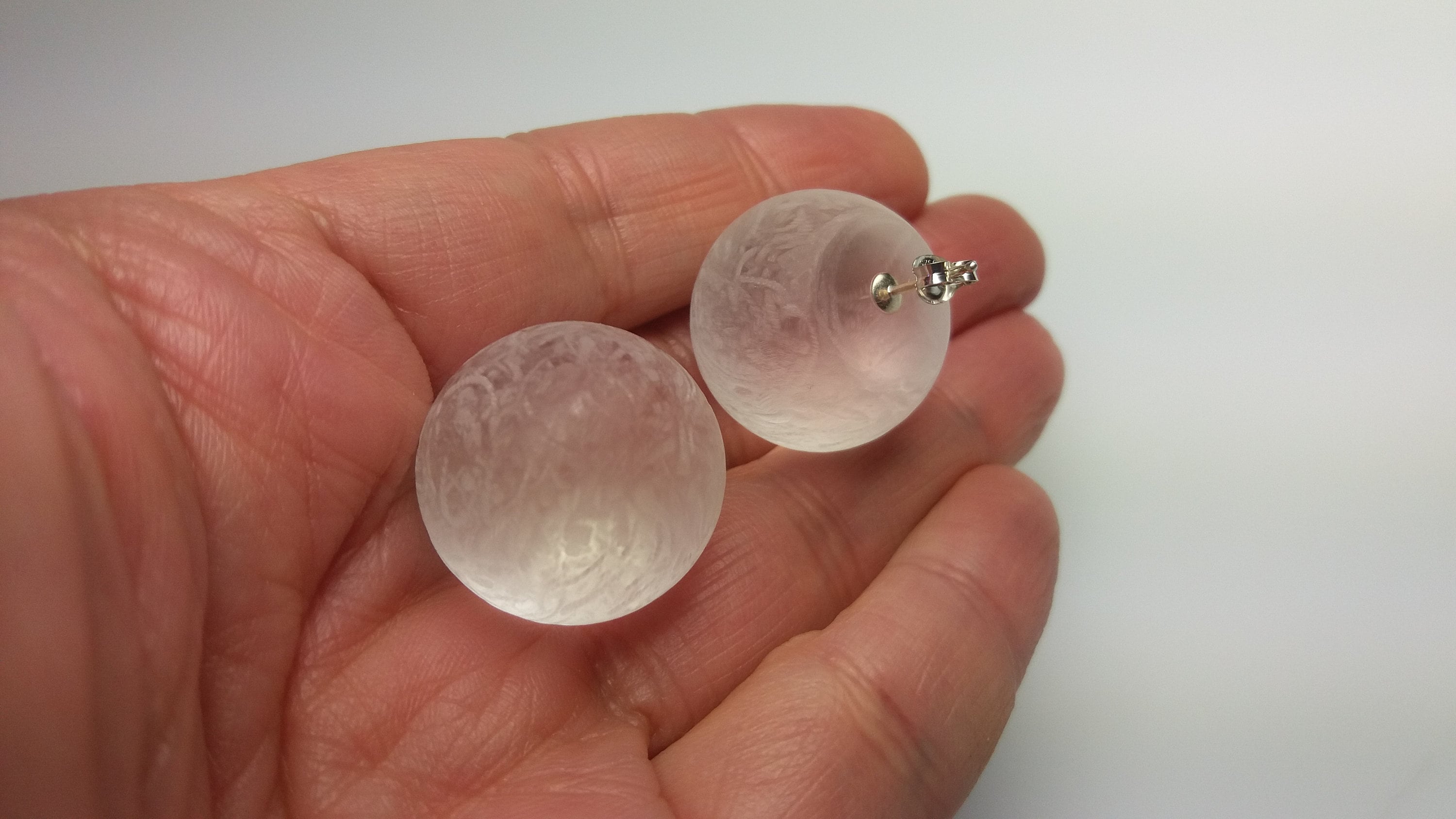 Big Earrings for Women Large Ball Earrings Big Large Lucite - Etsy