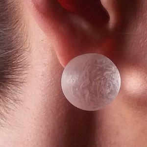 Big Earrings for Women Large Ball Earrings Big Large Lucite - Etsy