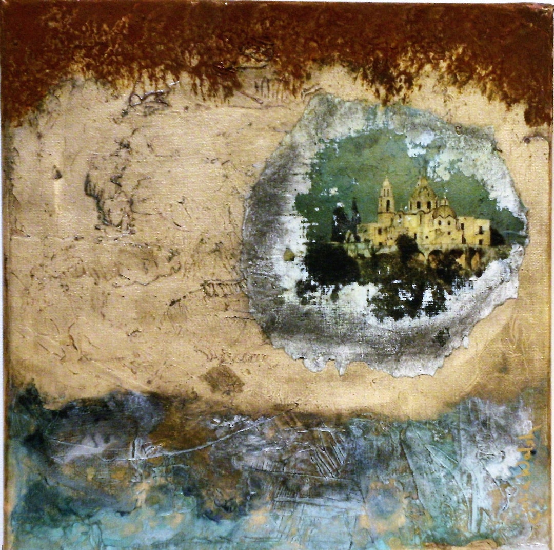 Castle and Rust 12"x12"x .5" Original, One-of-a-kind, Collectible Art ...