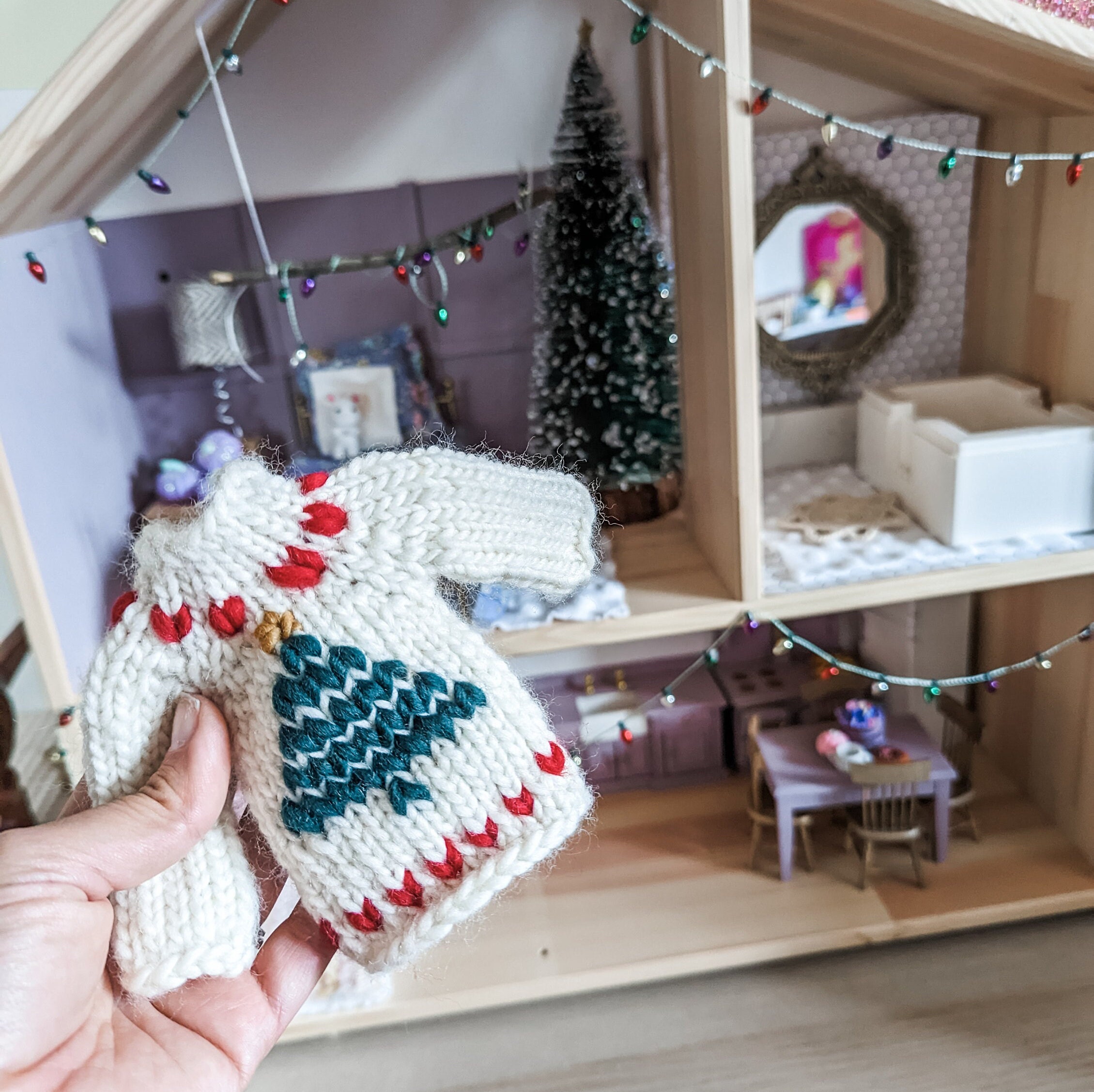 Mini Elf Christmas Jumper ( Knitting Pattern) - Etsy