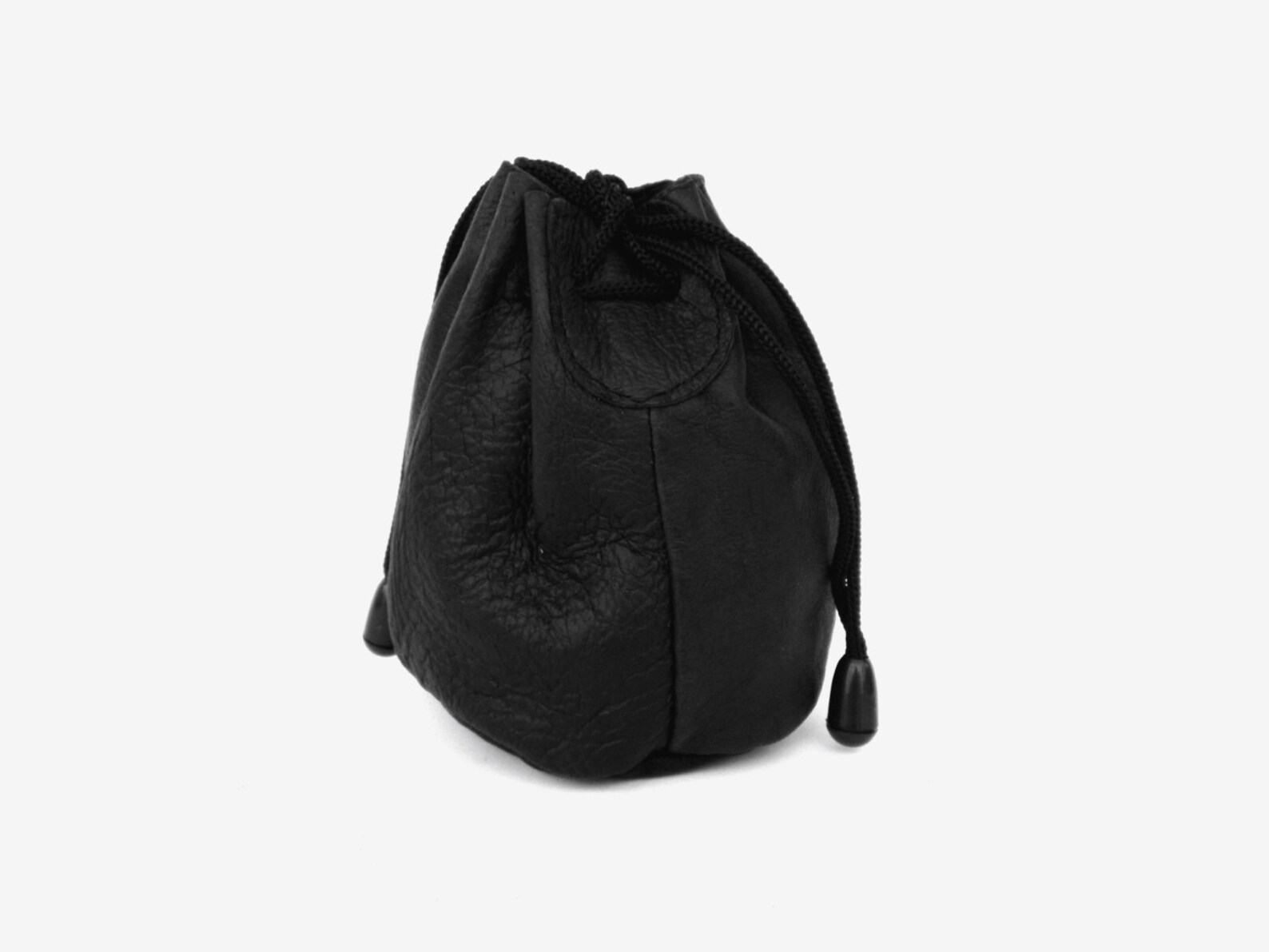 Black Genuine Leather Pouch Genuine Leather Mini Pouch Tobacco Pouch ...