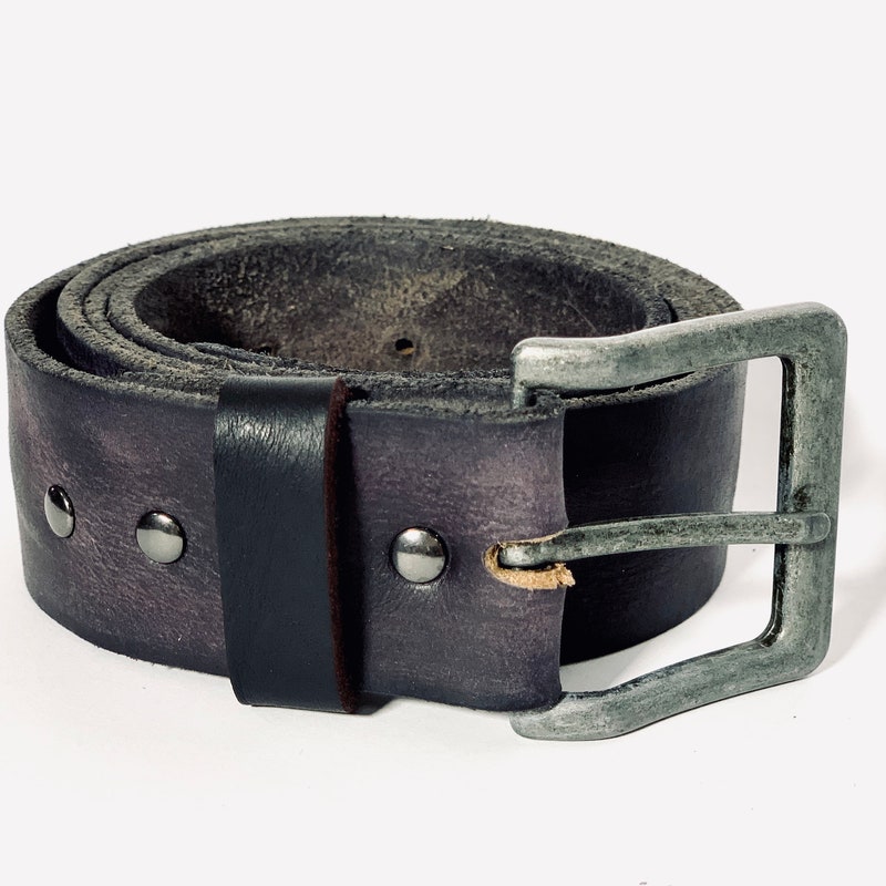 Vintage Leather Belt - Etsy