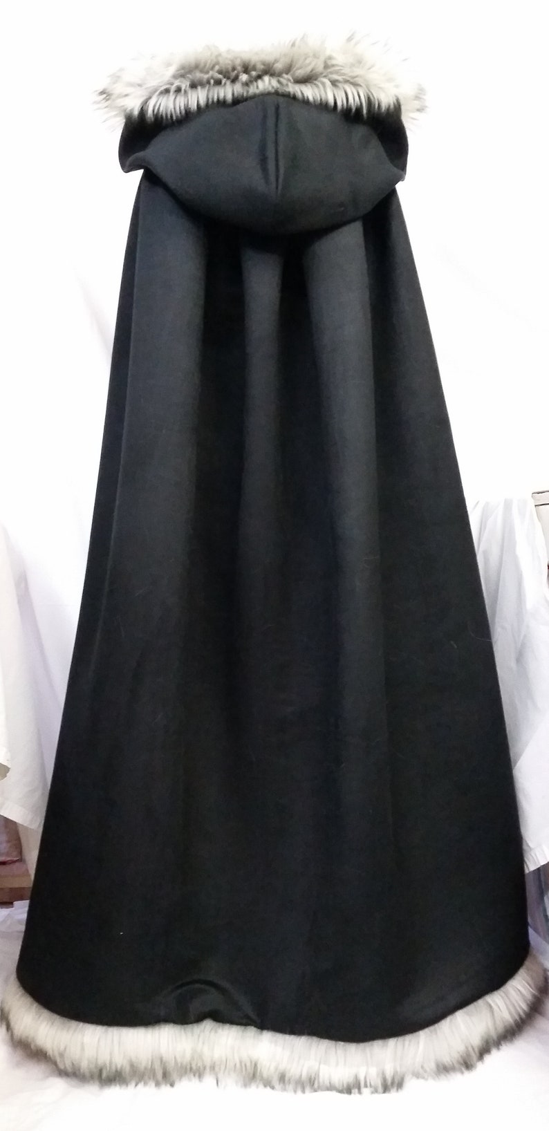 Hooded Custom Reversible Fantasy Cloak Victorian Renaissance - Etsy