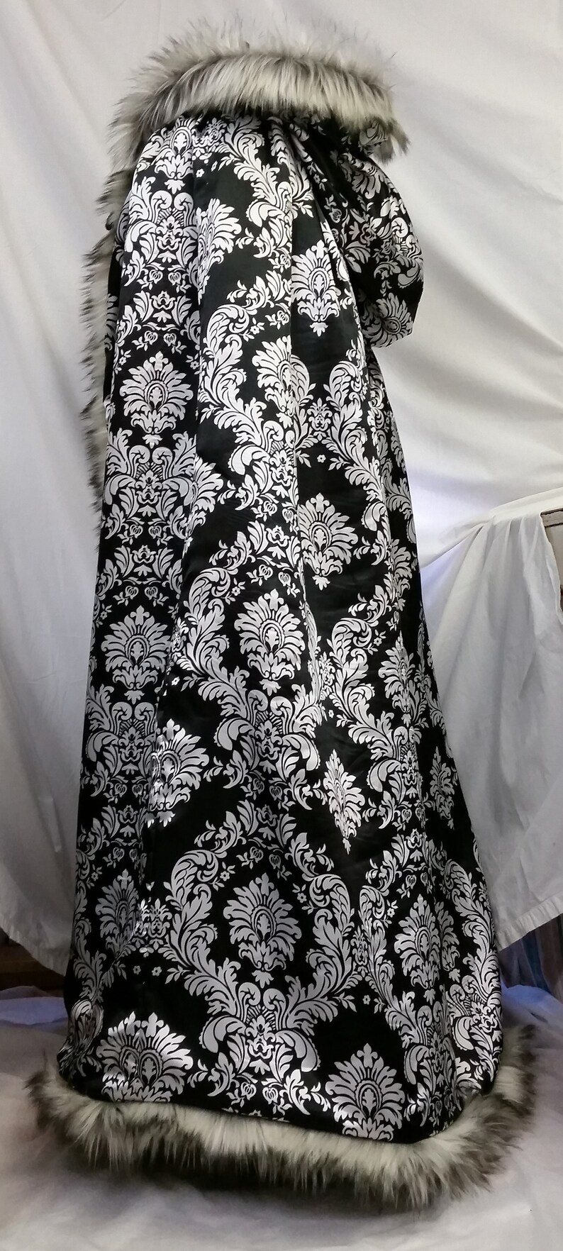 Hooded Custom Reversible Fantasy Cloak Victorian Renaissance | Etsy