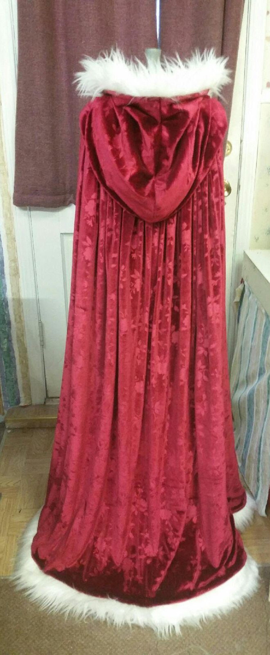 Fleece Lined Custom Fantasy Cloak With Extra Large Hood Santa - Etsy