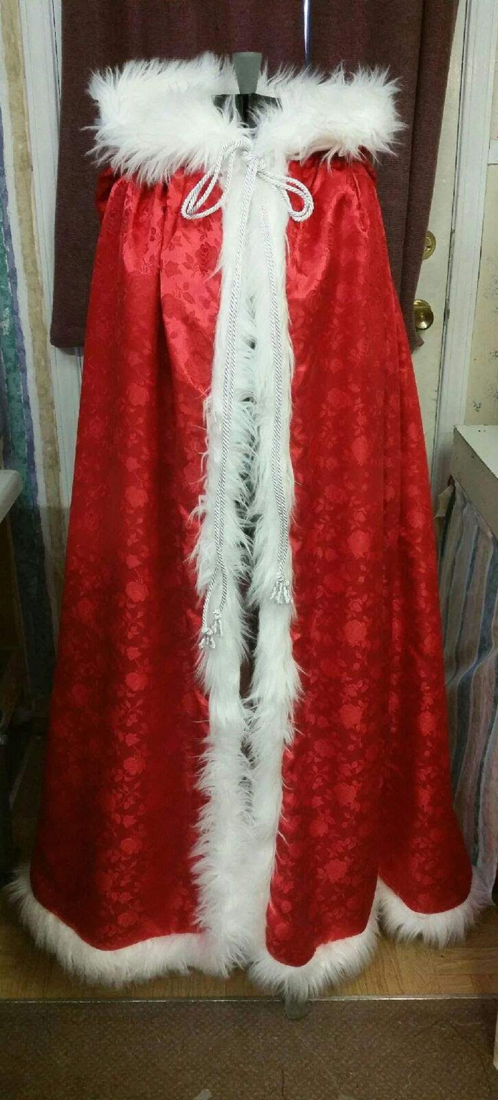 Fleece Lined Custom Fantasy Cloak With Extra Large Hood Santa - Etsy