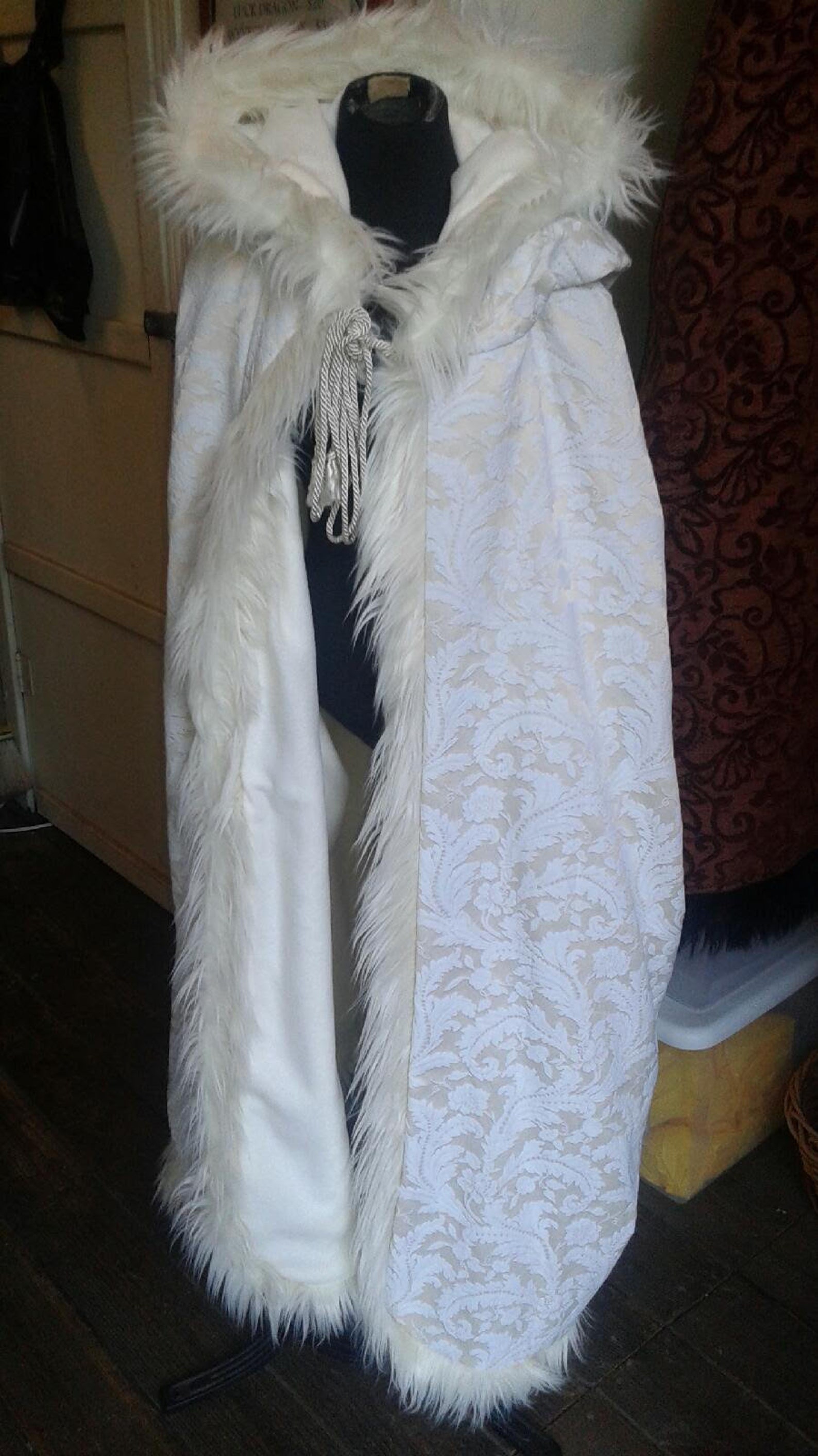 Fleece Lined Custom Fantasy Cloak With Extra Large Hood Santa - Etsy