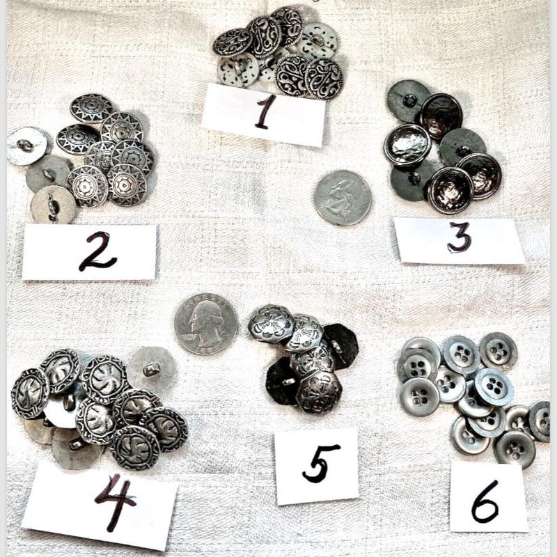 Pewter Buttons - Etsy