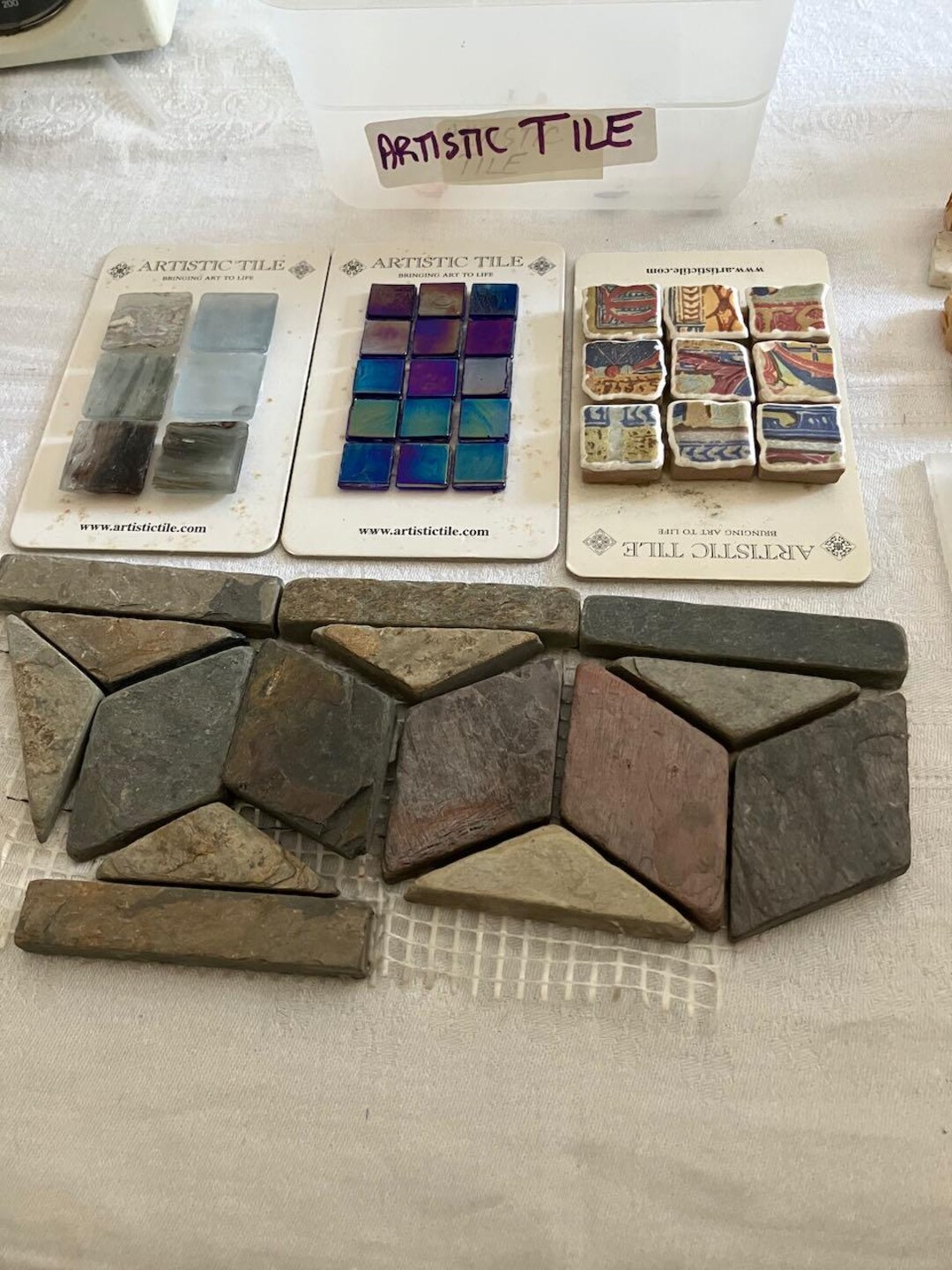Mosaic Tiles Large Lot of Tiles for Mosaics and Crafts: Approx. 3lb ...