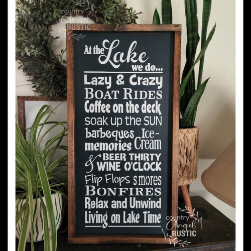 Cottage Rules Sign Cabin Sign Lake Sign Lake Decor - Etsy Canada