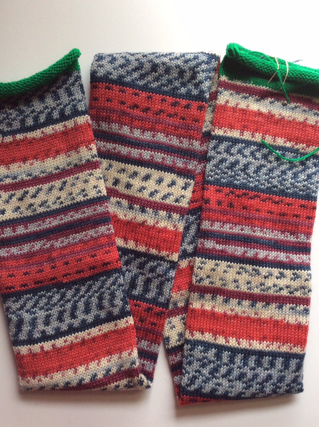 Pre-made 72 Stitch Machine Knitted SOCK TUBE Ready to Ship (163) - Etsy