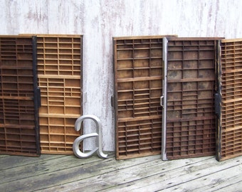 Hamilton Wood Printer Typeset Drawer Letterpress With Sections Shorter ...