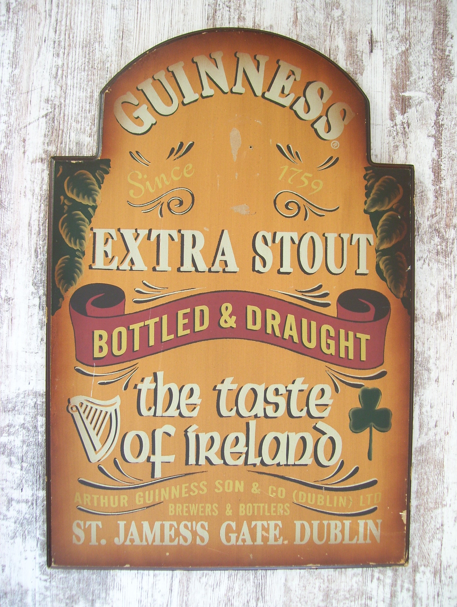 Olympia Beer 1909 Sign Wood Plank Barn Board Gibson Girl OR Guinness ...