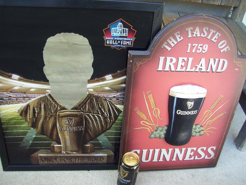 Guinness Mirror Pro Football Only for the Bold Pub Mirror Bar | Etsy