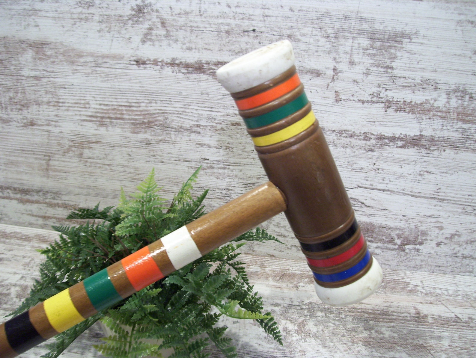 Croquet Wood Mallet Sports Decor Lawn Game Single Wooden | Etsy