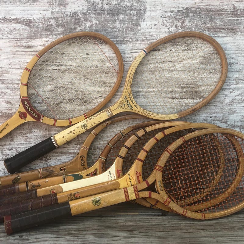 Wooden Tennis Racket - Etsy