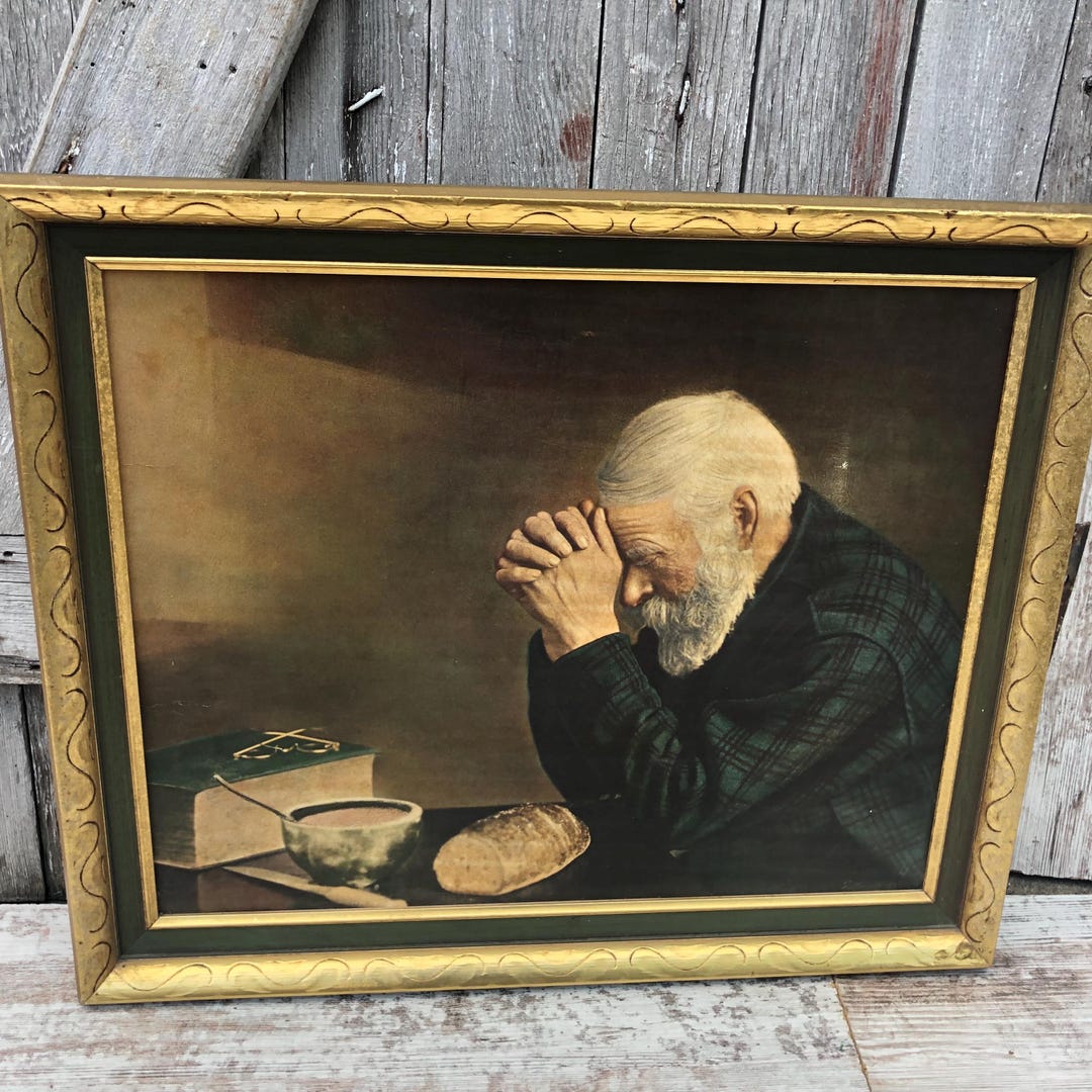 Grace by Eric Enstrom Gratitude Jack Garren Saying Grace at Table Old ...