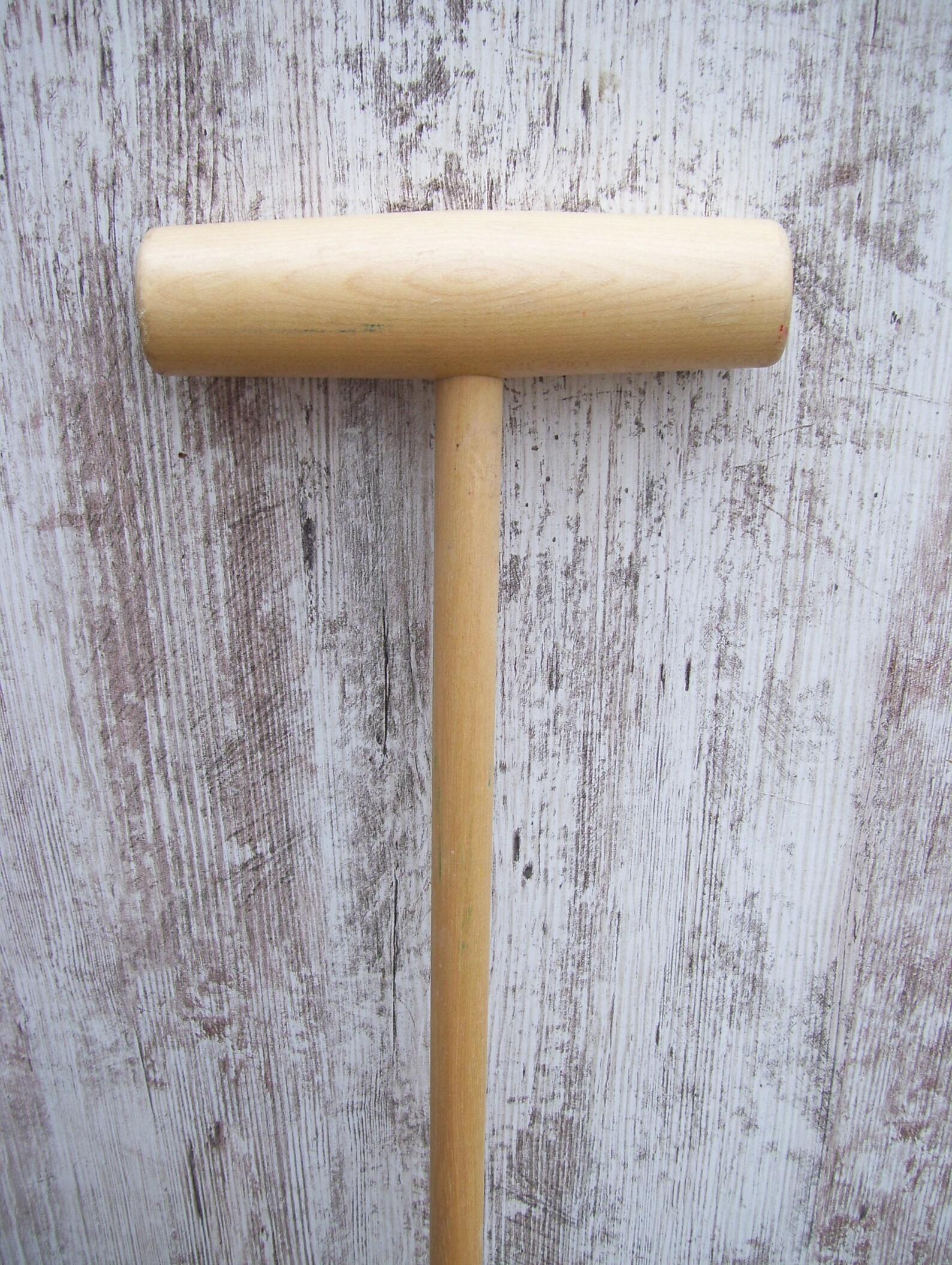 Croquet Wood Mallet Sports Decor Lawn Game Single Wooden Striped ...