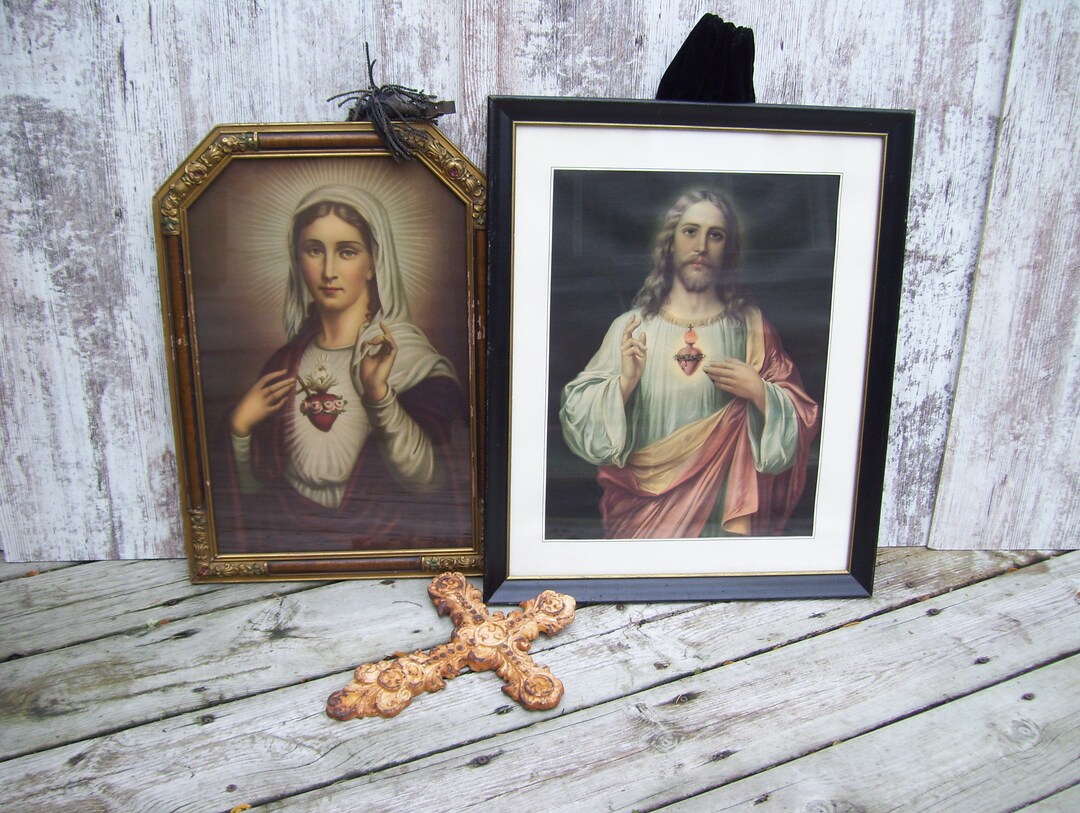 Heart of Jesus Bleeding Heart OR Sacred Heart of Mary Immaculate ...
