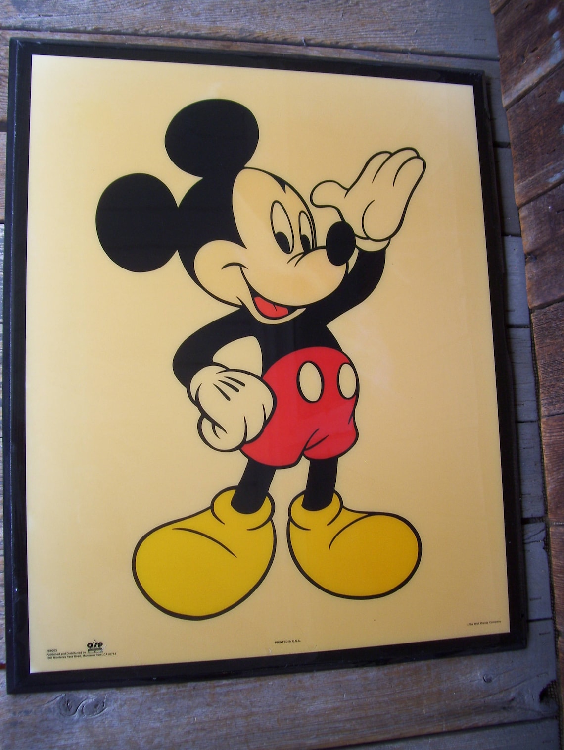 LARGE Disney Mickey Mouse Plaque the Walt Disney Company OSP - Etsy
