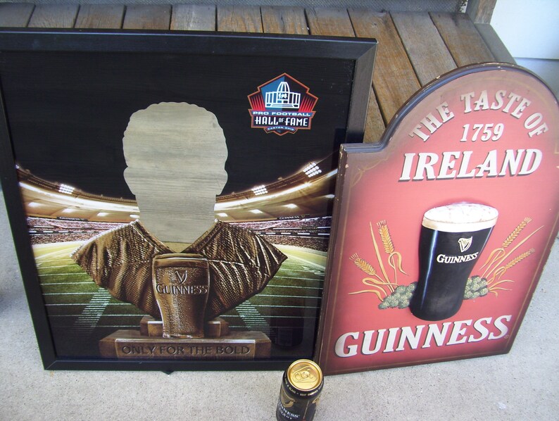 Guinness Mirror Pro Football Only for the Bold Pub Mirror Bar | Etsy