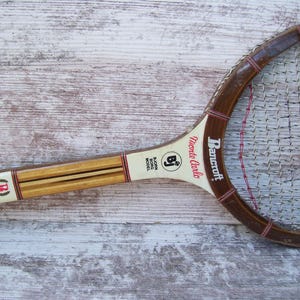 Wood Tennis Racquets Wilson Bobby Riggs Jack Kramer Bjorn Borg Bancroft ...