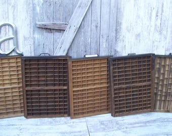 Hamilton Wood Printers Tray Wanner Typeset Drawer Letterpress Ludlow ...