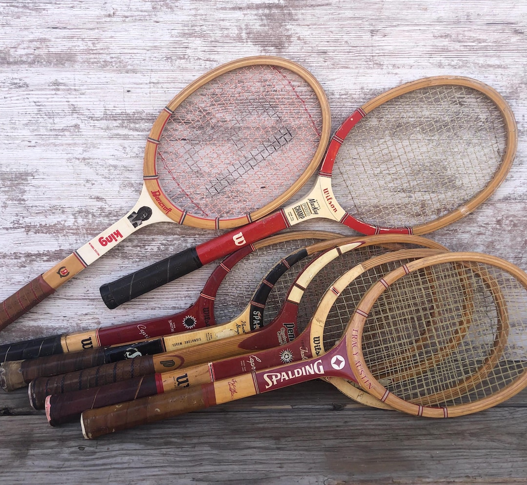 Wood Tennis Racquet Wilson Billie Jean King Tony Trabert Stan Smith ...