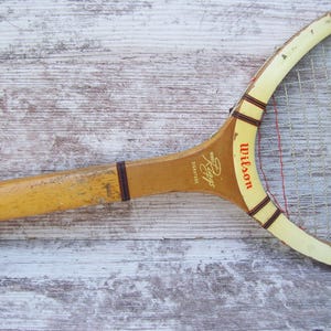 Wood Tennis Racquets Wilson Bobby Riggs Jack Kramer Bjorn Borg Bancroft ...