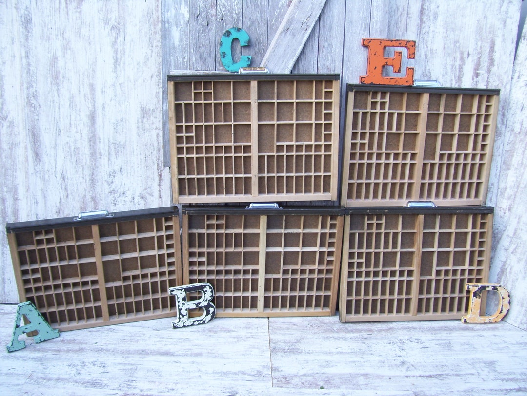 Hamilton Wood Printers Tray Wanner Typeset Drawer Letterpress Curio ...