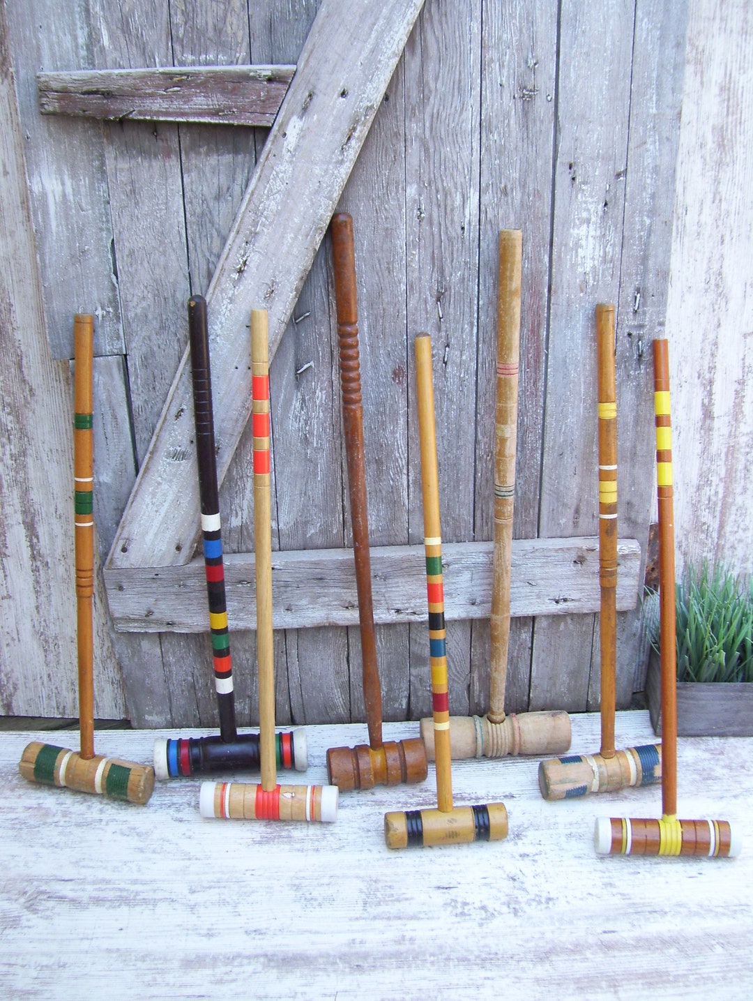 Croquet Wood Mallet Sports Decor Lawn Game Single Wooden - Etsy