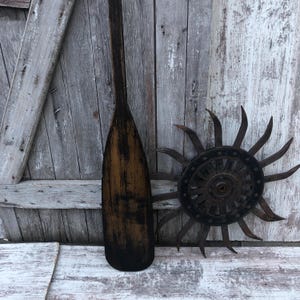 Walnut Vintage Wooden Canoe Paddle Feather Brand Cav Pro Seasense ...