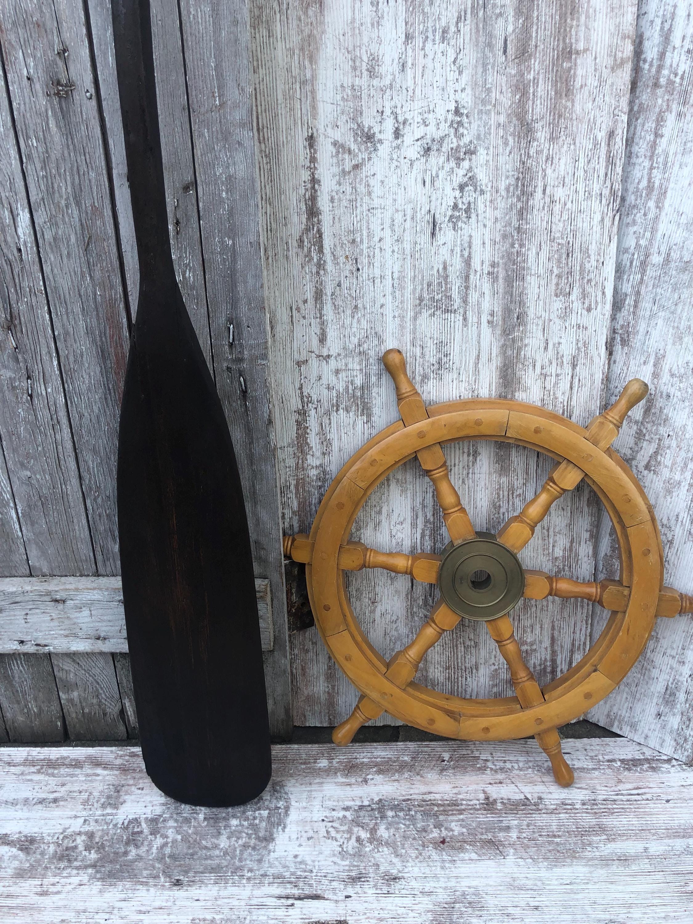 Walnut Vintage Wooden Canoe Paddle Feather Brand Seasense Paddles Wood ...
